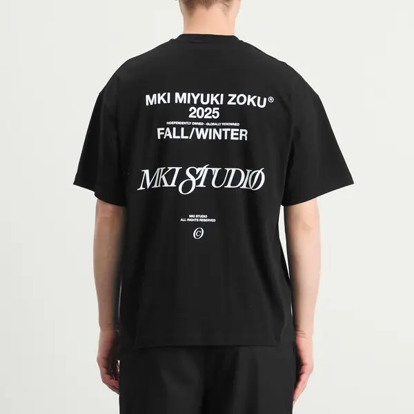 MKI MIYUKI ZOKU Script T-shirt - Black