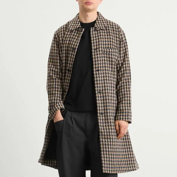 Universal Works Cortina Tweed Long Swing Coat