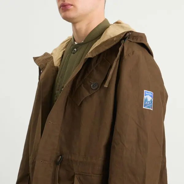 Universal Works British Waxed Cotton Boston Parka Jacket