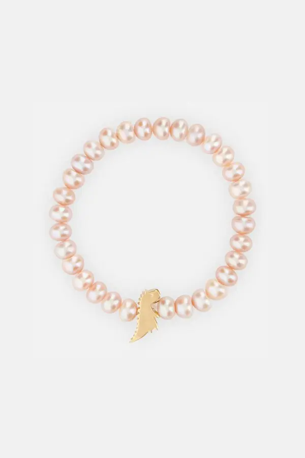 ALIITA Dino Bold Pink Pearl Bracelet - Rose