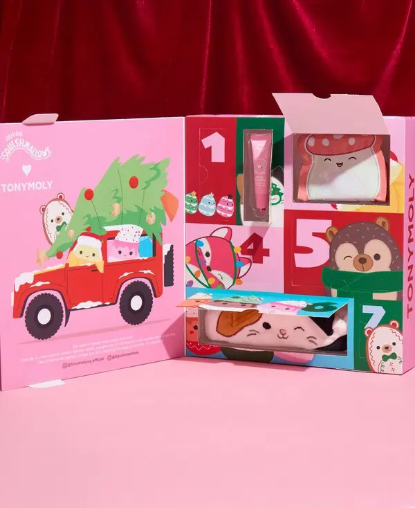 TONYMOLY 7-pc. Squishmallows 2025 Holiday Advent Calendar Set