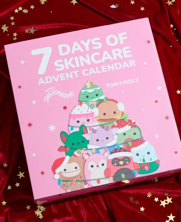 TONYMOLY 7-pc. Squishmallows 2025 Holiday Advent Calendar Set