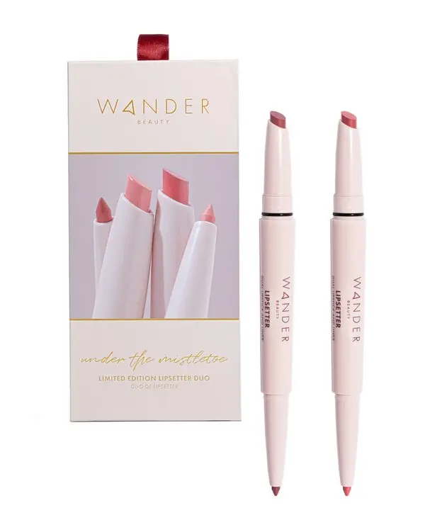 WANDER BEAUTY 2-pc. Under The Mistletoe Multi-tasking Dual Lipstick And Liner Set - Pink