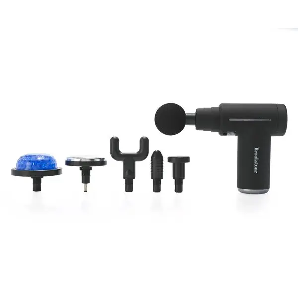 BROOKSTONE Hot And Cold Percussion Massager - Black
