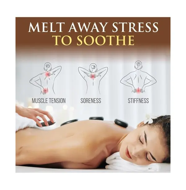 SERENELIFE Portable Hot Stone Massage System With Digital Temperature Controller