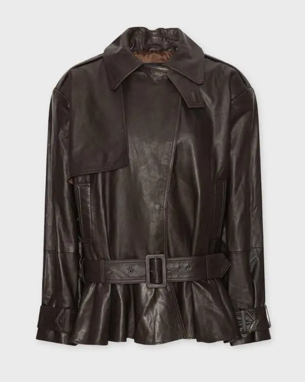ROTATE BY BIRGER CHRISTENSEN Leather Biker Jacket