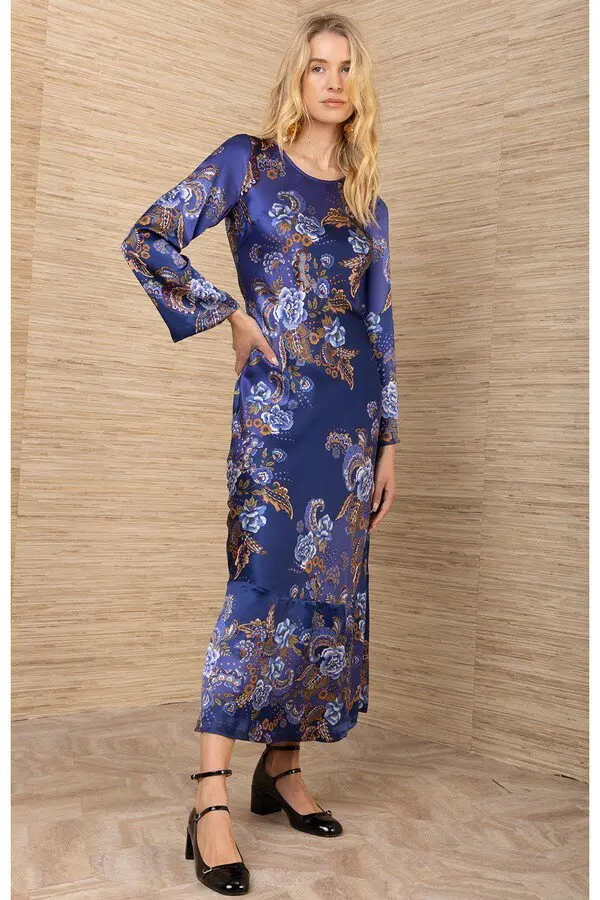 Hale Bob Egypt Charmeuse Maxi Dress - Black