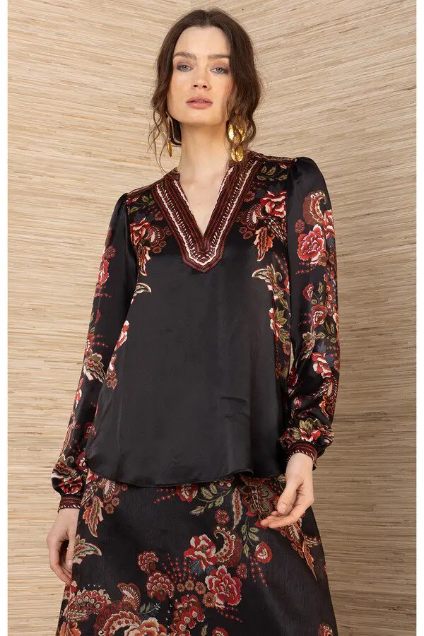 Hale Bob Brylee Silk Top