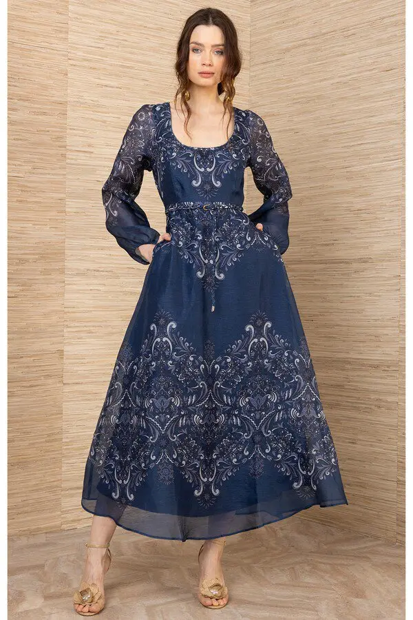 Hale Bob Aspyn Organza Maxi Dress - Black