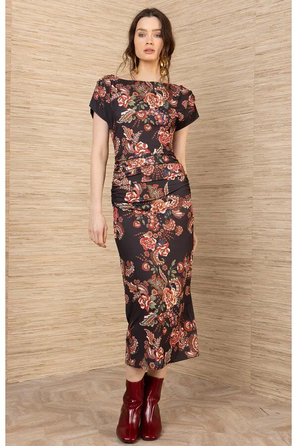 Hale Bob Iliana Jersey Dress - Black
