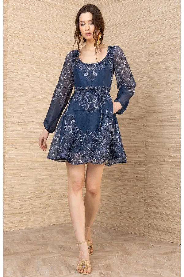 Hale Bob Aspyn Organza Mini Dress - Black