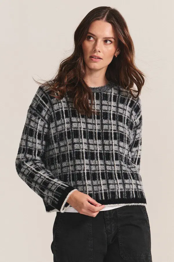Velvet By Graham & Spencer Lacey Crewneck Sweater