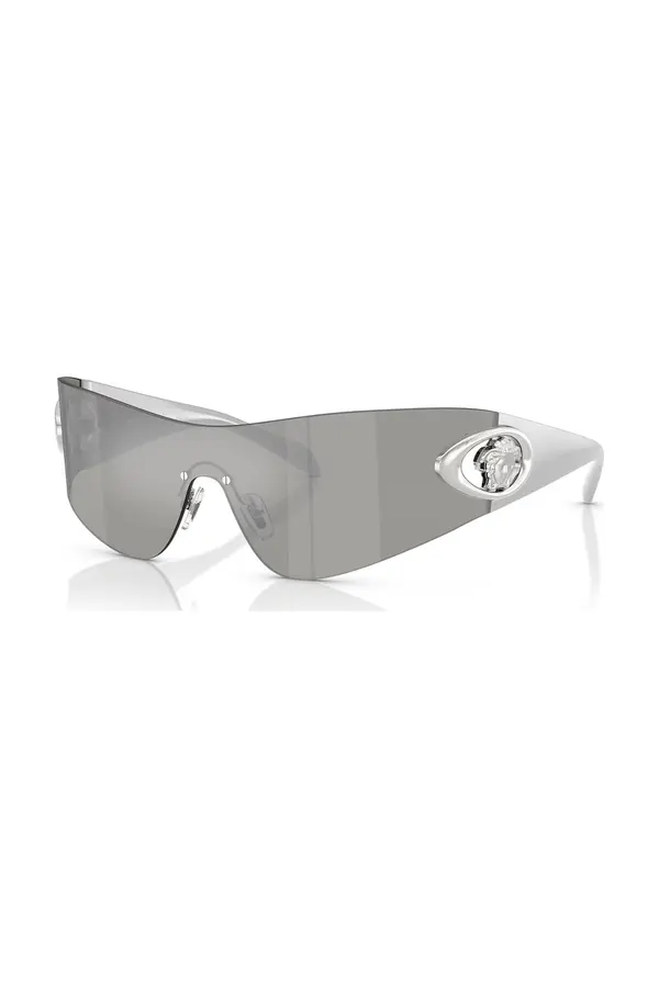 Versace Rimless Sunglasses With Adjustable Nosepads - Metallic