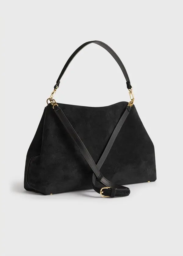 TOTÊME T-lock Suede Satchel