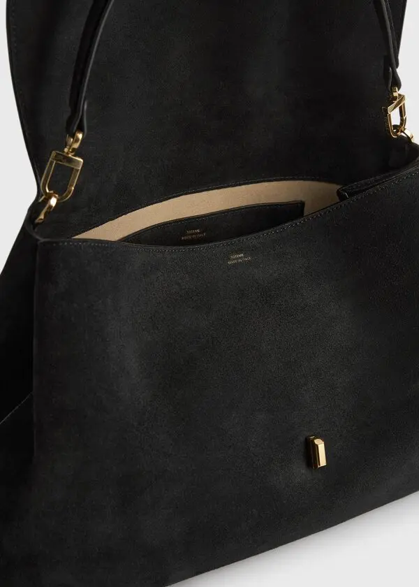 TOTÊME T-lock Suede Satchel