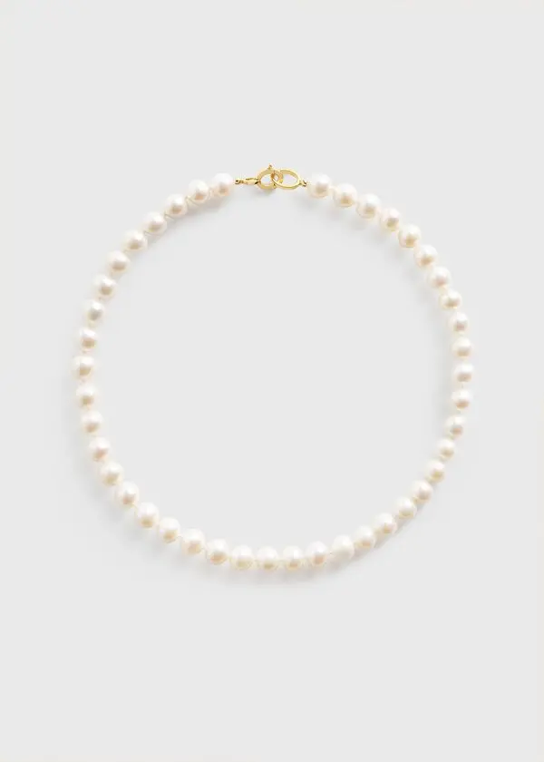 TOTEME Infinity Pearl Choker - White,gold
