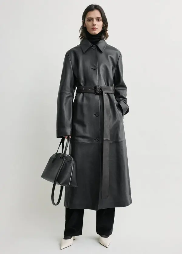 TOTEME Belted Nappa Leather Coat