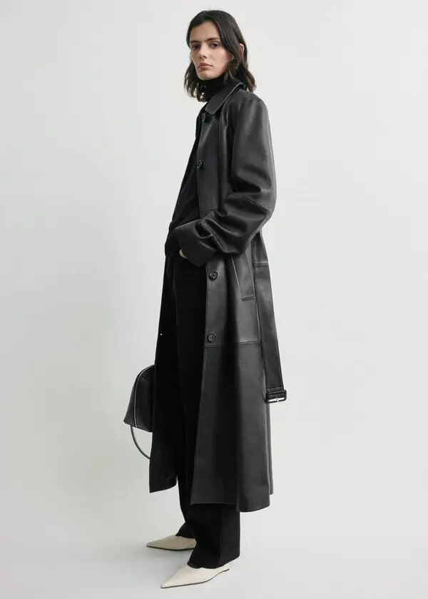 TOTEME Belted Nappa Leather Coat