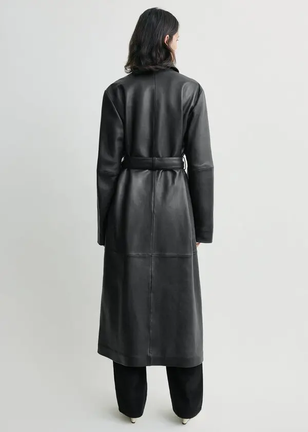 TOTEME Belted Nappa Leather Coat