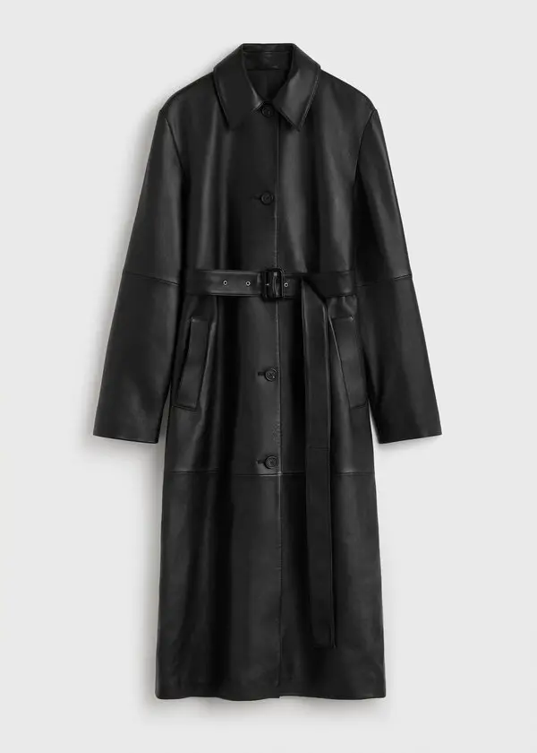 TOTEME Belted Nappa Leather Coat
