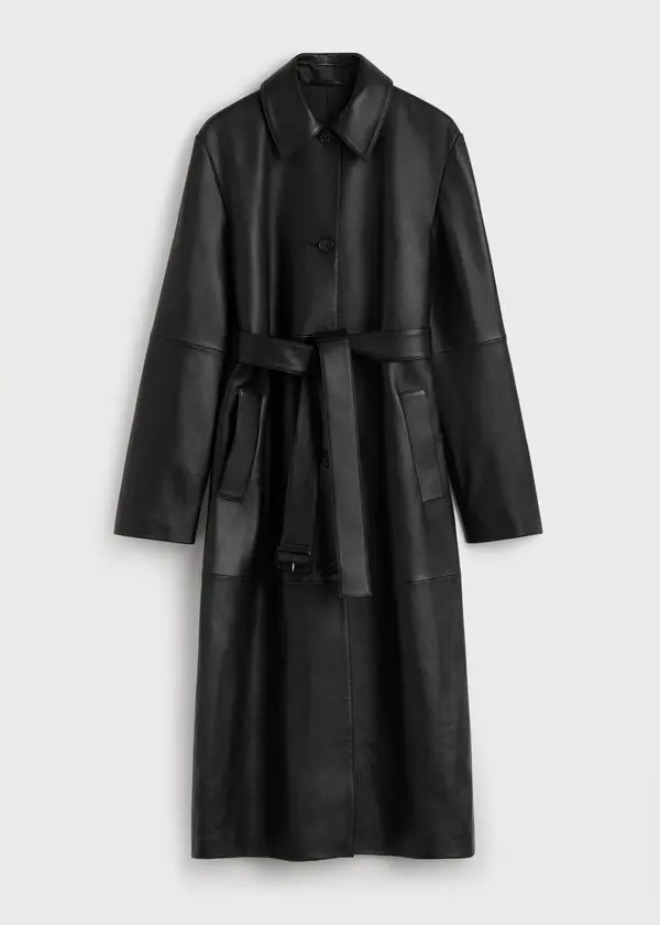 TOTEME Belted Nappa Leather Coat
