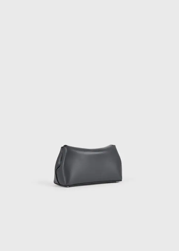 TOTEME Mini T-lock Leather Clutch - Grey