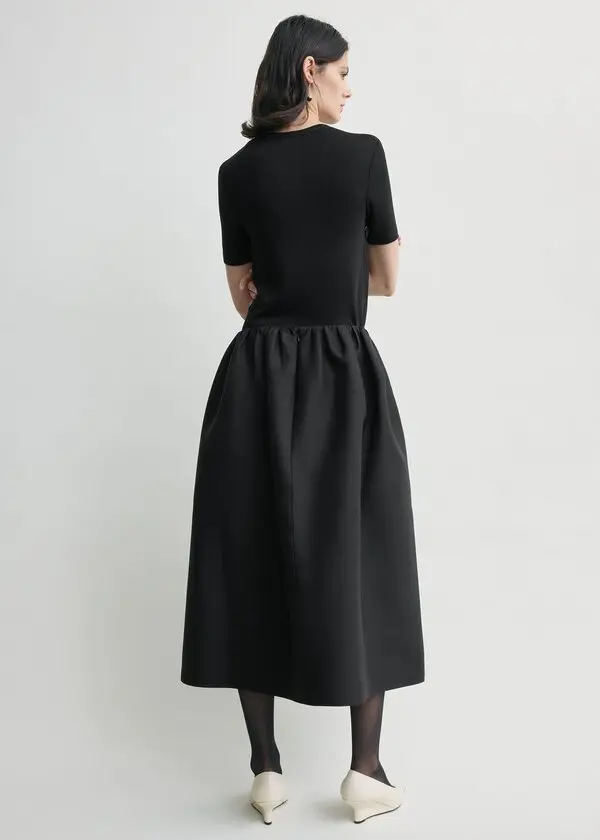 TOTEME Gathered Midi Skirt