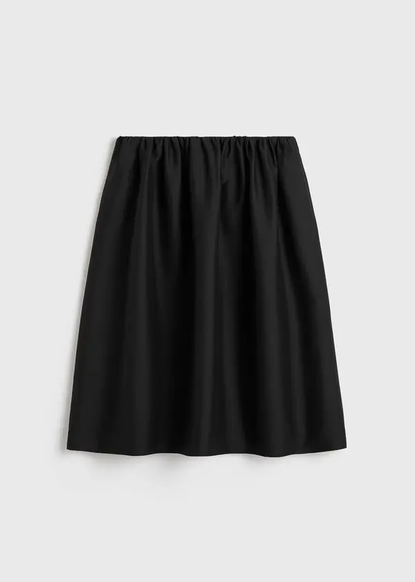 TOTEME Gathered Midi Skirt