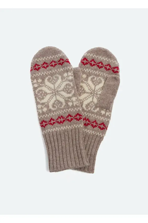 Sea Hollis Knit Mittens - Natural