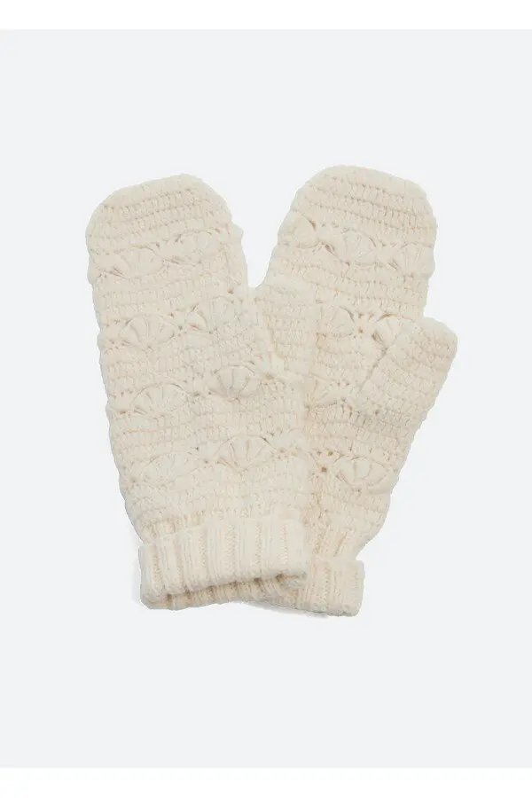 Sea Alena Mittens - White