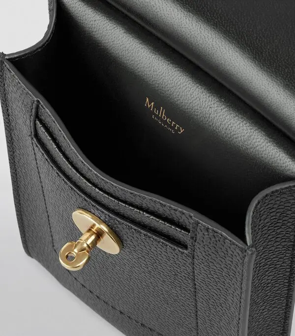 Mulberry Leather Mini Antony Pouch - Black