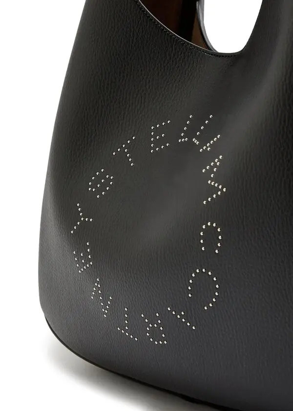 Stella McCartney Logo Faux Leather Shoulder Bag