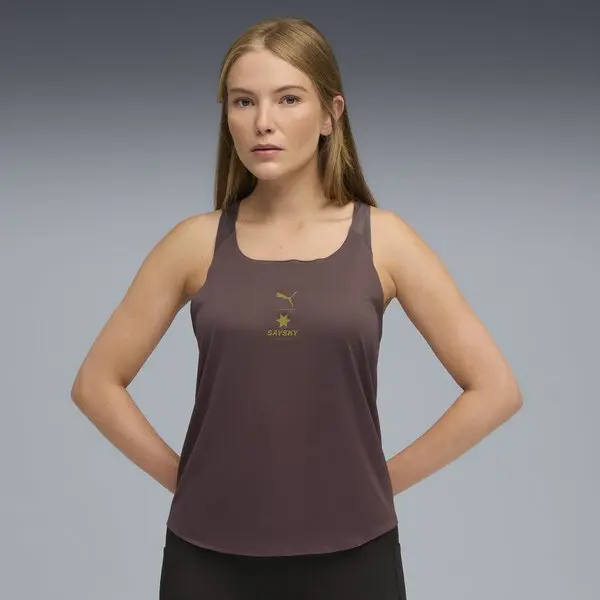 PUMA X Saysky Moisture Wicking Running Singlet - Purple