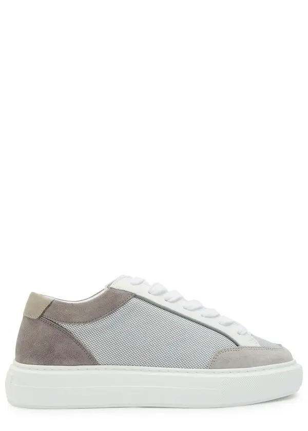 CLEENS Luxor Panelled Woven Sneakers - White