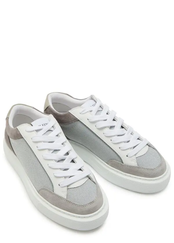 CLEENS Luxor Panelled Woven Sneakers - White