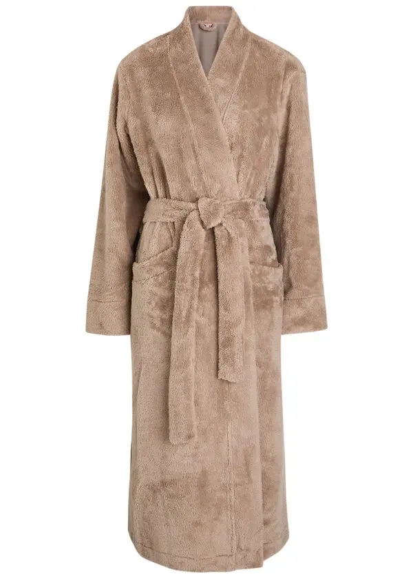 Eberjey Plush Fleece Robe - Tan