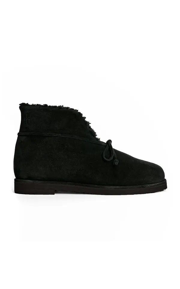 BY MALENE BIRGER Romma Suede Ankle Boots - Black