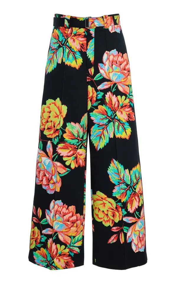 Christopher John Rogers Printed Wide-leg Pants
