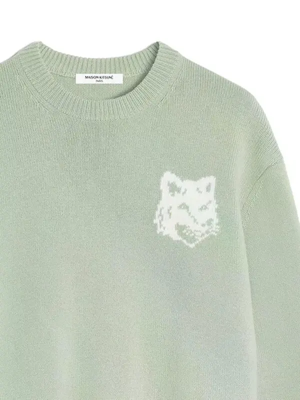 Maison Kitsuné Fox Head Crew-neck Sweater