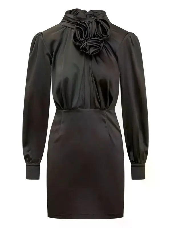 ACTUALEE Rose-detail High-neck Dress