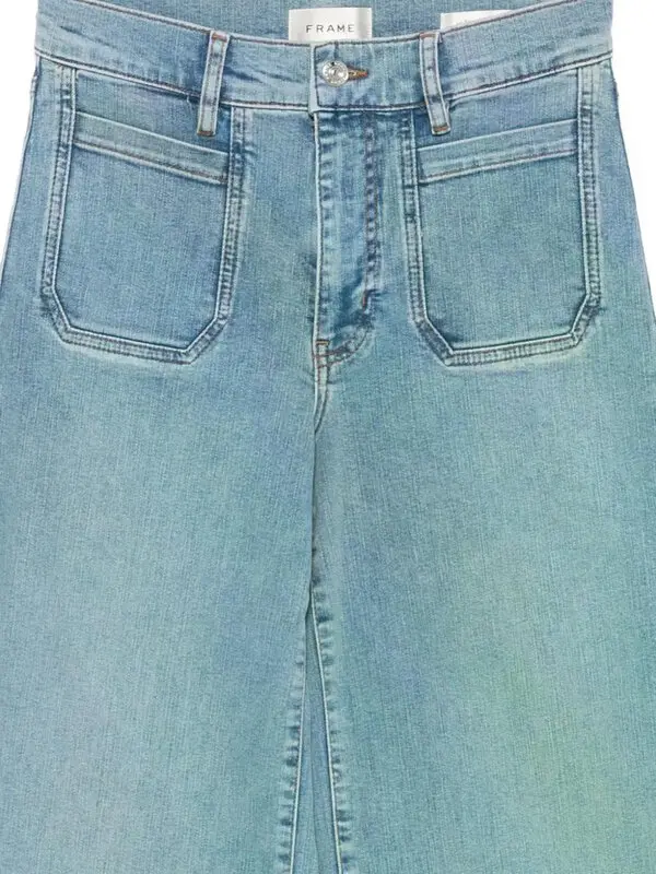 FRAME Belt-loops Wide Leg Jeans