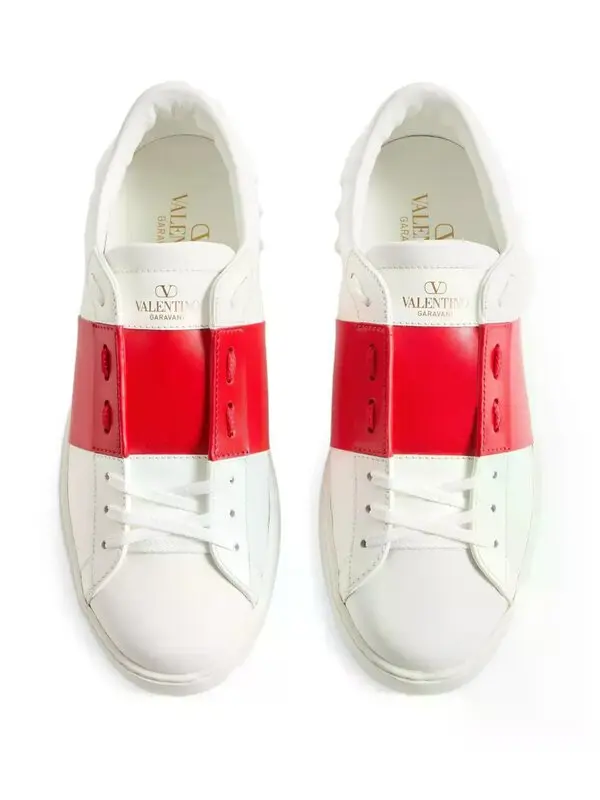 Valentino Garavani Calfskin Open Sneakers - White