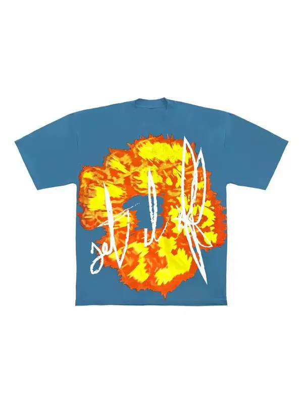 DENIM TEARS X Offset Set It Off #1 Cotton T-shirt - Blue