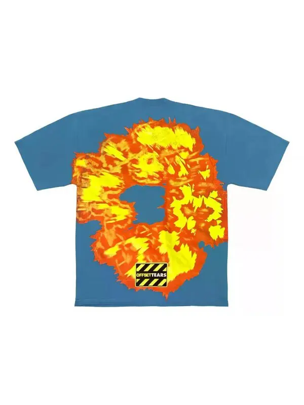DENIM TEARS X Offset Set It Off #1 Cotton T-shirt - Blue