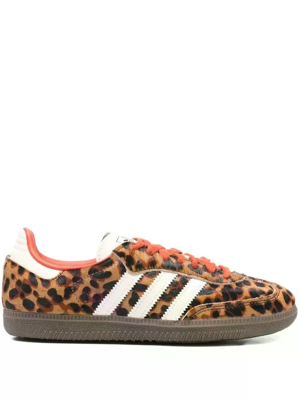 Adidas Samba Og Animal-print Trainers - Brown