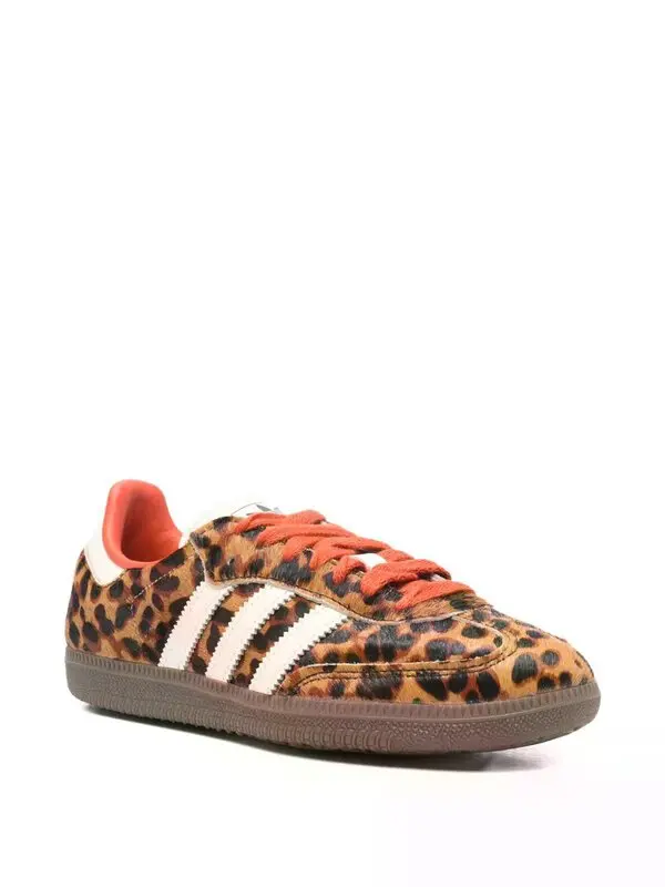Adidas Samba Og Animal-print Trainers - Brown