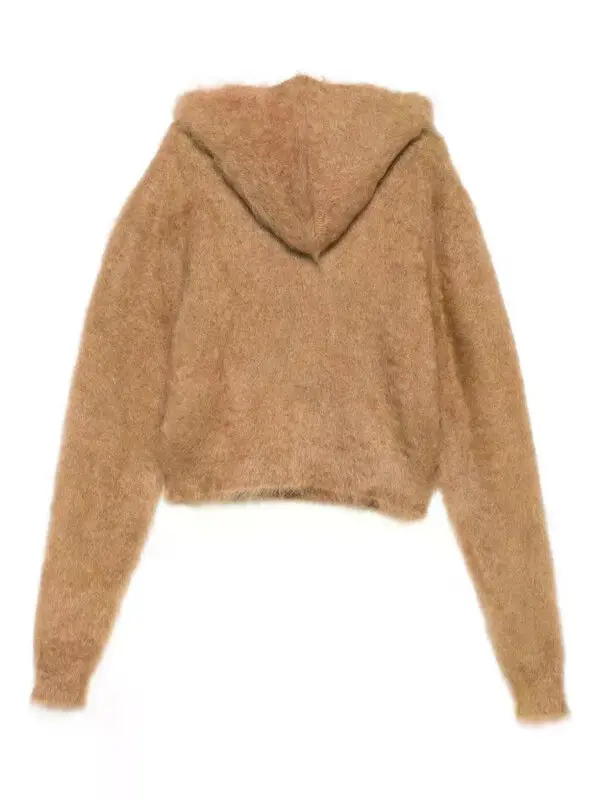 Giuseppe Di Morabito Floral-appliqué Hooded Sweater