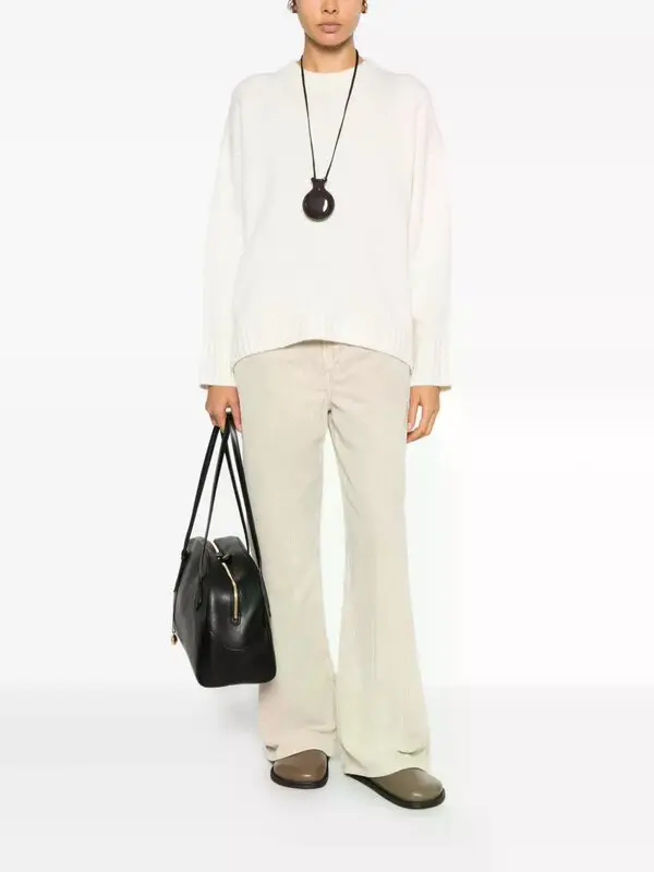 Loulou De Saison Crew-neck Sweater - Neutrals