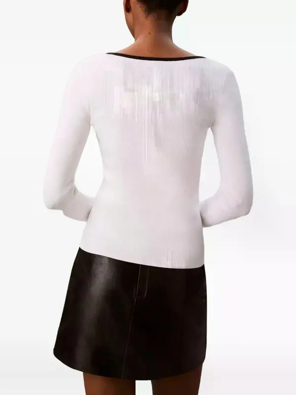 Calvin Klein Ribbed Trim Top