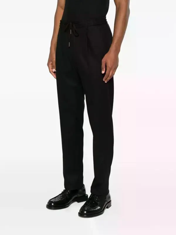 Tagliatore P-newman Drawstring Trousers - Black